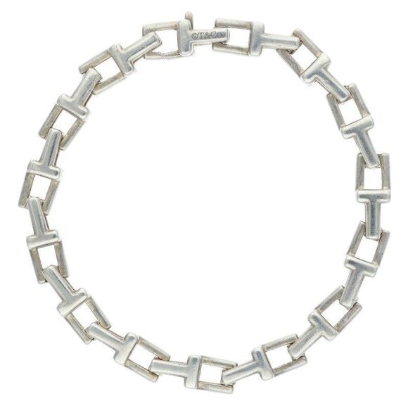 Tiffany & Co. | Jewelry | Tiffany Co Tiffany Cot T Chain Bracelet Mens ...